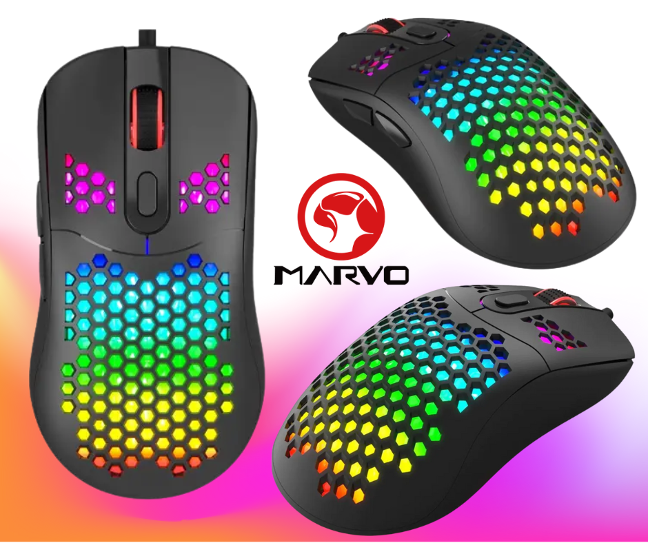 MOUSE MARVO GAMING USB NEGRO RGB G925 DPI 800-12000 – INFORMATICA ...
